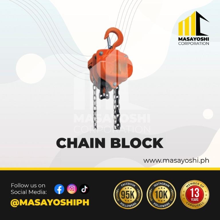 Chain Block Heavy Duty 12T x 3M | Lifting Equipment | Lifter ...