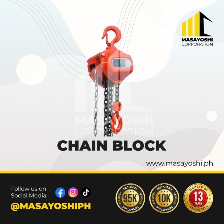 Chain Block Heavy Duty 7.5T x 3M | Lifting Equipment | Lifter ...