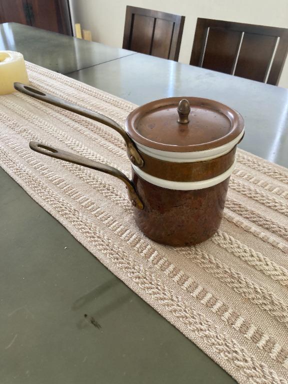 Copper and porcelain 'bain marie'., Furniture & Home Living ...
