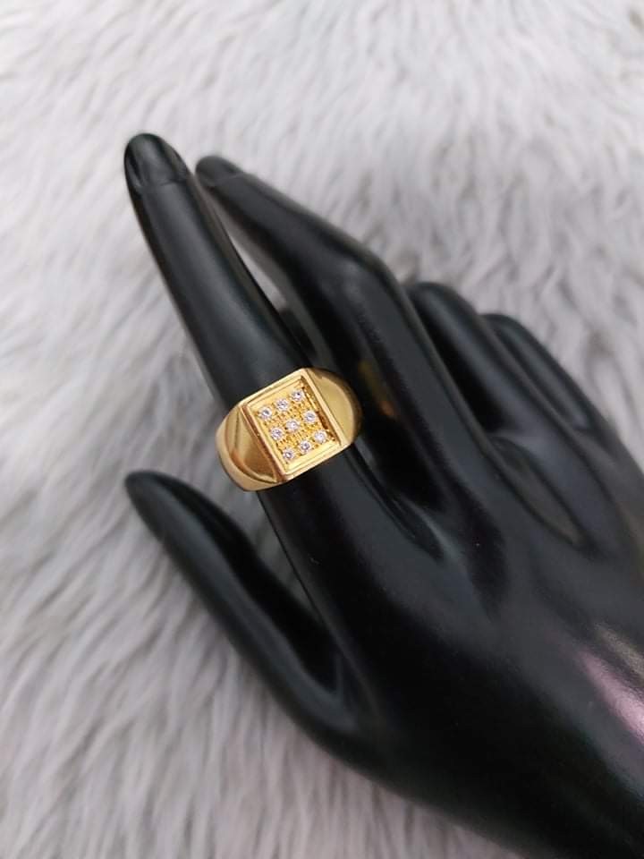 Domino ring diamond, Men's Fashion, Watches & Accessories, Jewelry on ...