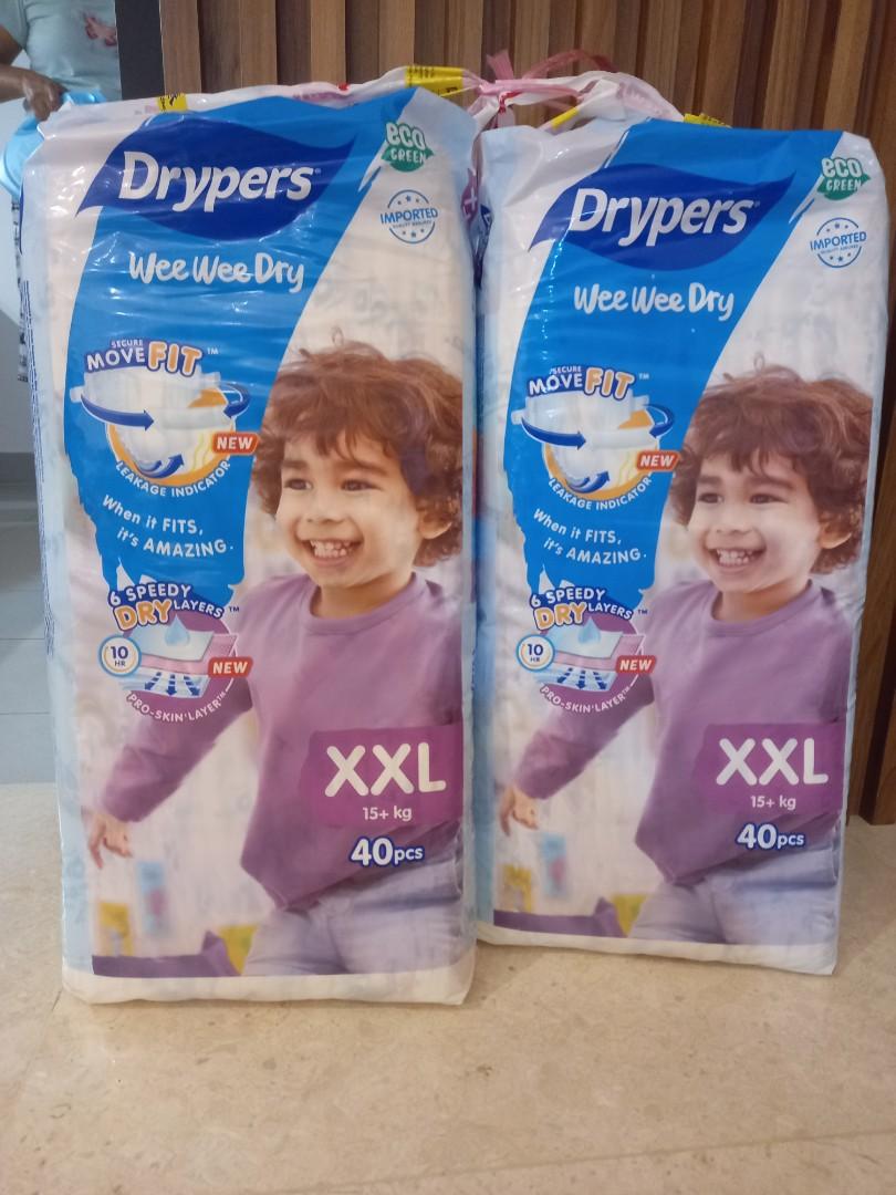 Drypers XL and XXL Tape Diapers, Babies & Kids, Bathing & Changing ...
