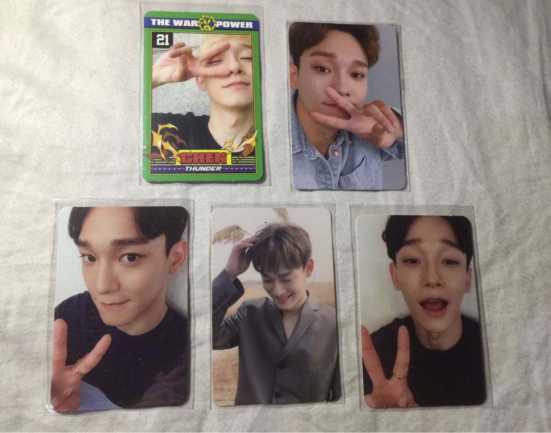 EXO CHEN PHOTOCARD, Hobbies & Toys, Memorabilia & Collectibles, K-Wave ...