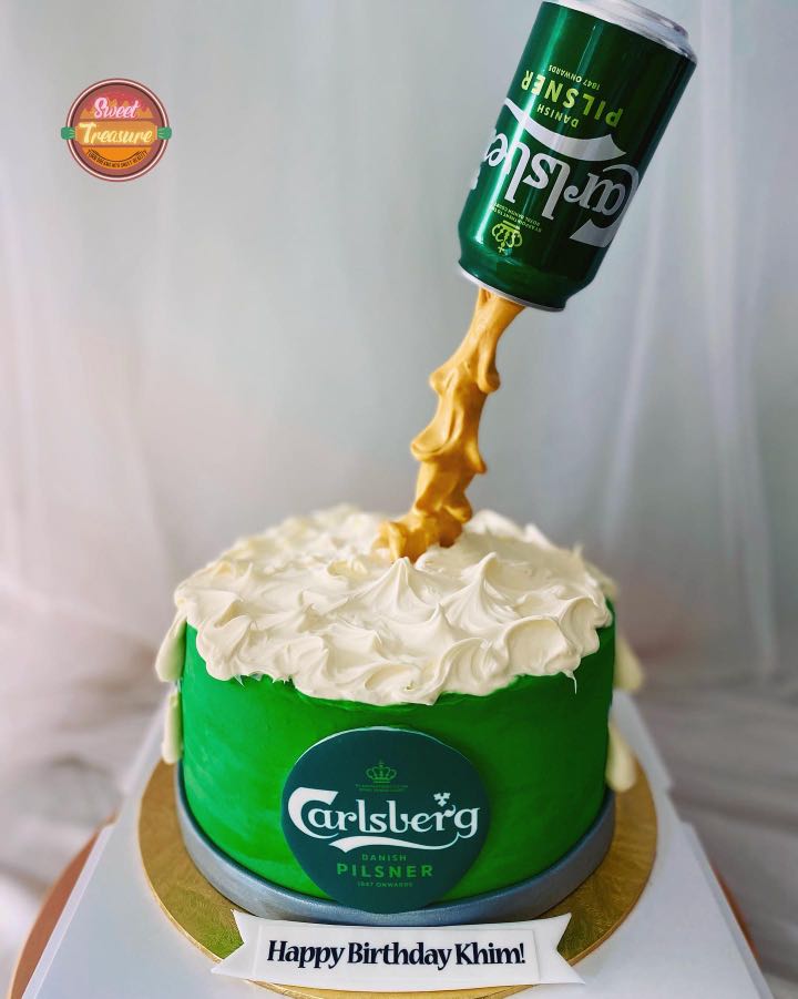 Floating beer can buttercream cake, Food & Drinks, Homemade Bakes on ...