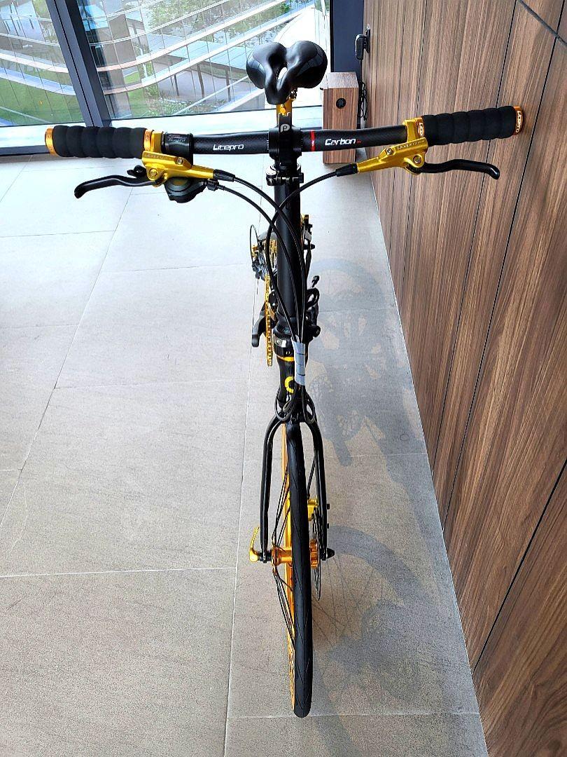 Free Helmet. Fnhon Blast Glossy Black Gold with 451 20" Wheelset ...