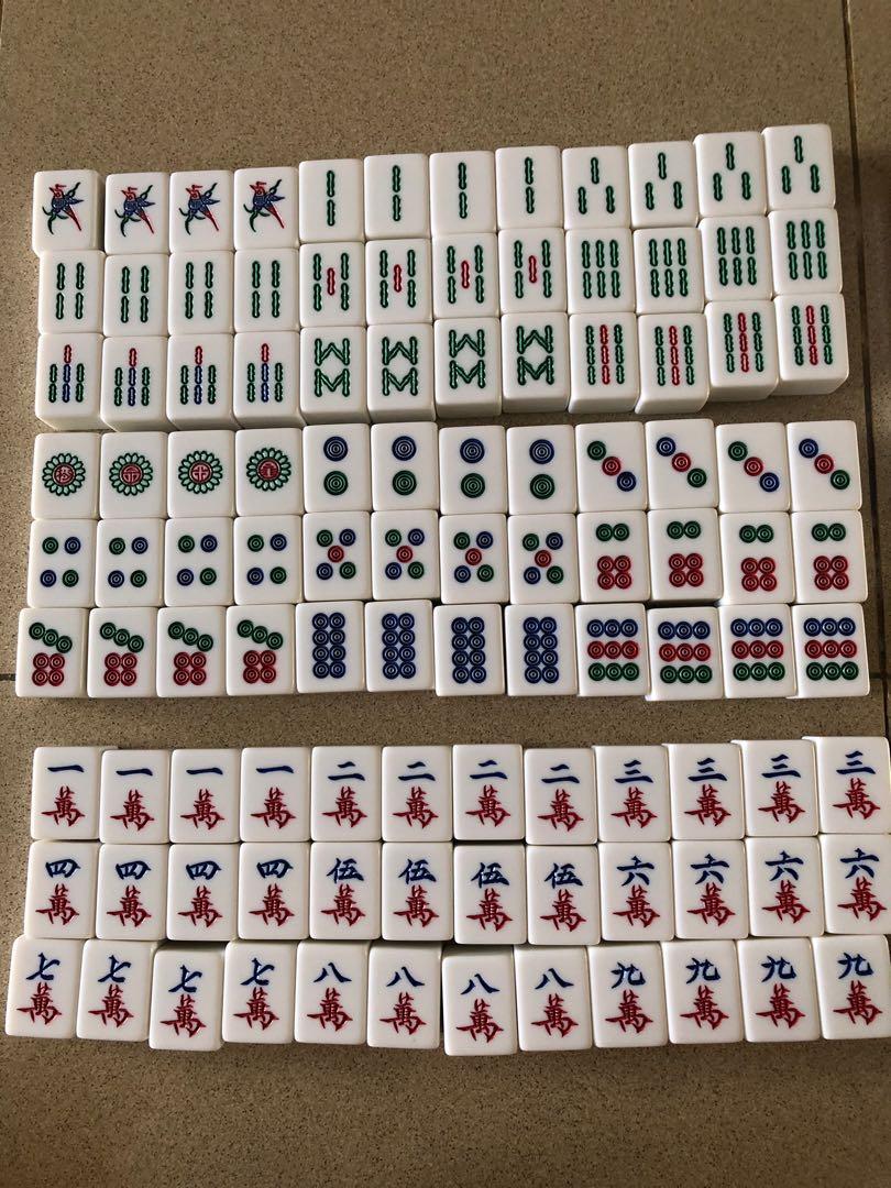 Full set mahjong tiles, Hobbies & Toys, Toys & Games on Carousell