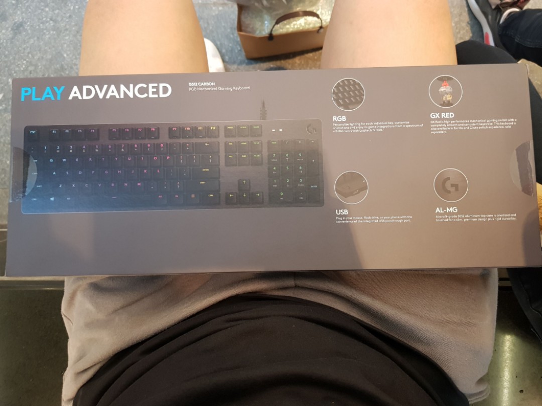 Logitech G512 RGB Mechanical Gaming Keyboard with palm rest, Computers ...