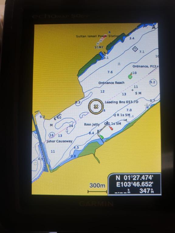 GARMIN ECHOMAP 50DV GPS NAVIGATION CHART PLOTTER FISHFINDER w PWR CABLE ...