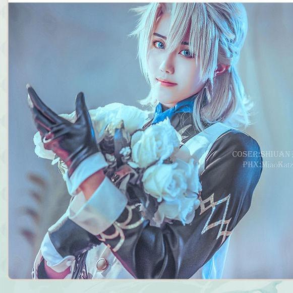 Genshin Impact Cosplay Albedo Cafe Cosplay Fan Made, Hobbies & Toys ...
