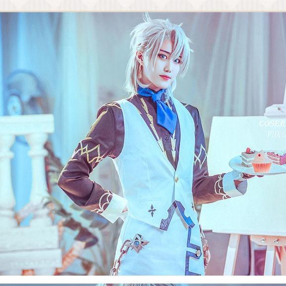 Genshin Impact Cosplay Albedo Cafe Cosplay Fan Made, Hobbies & Toys ...