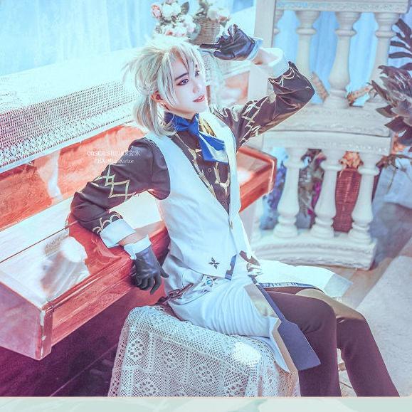 Genshin Impact Cosplay Albedo Cafe Cosplay Fan Made, Hobbies & Toys ...