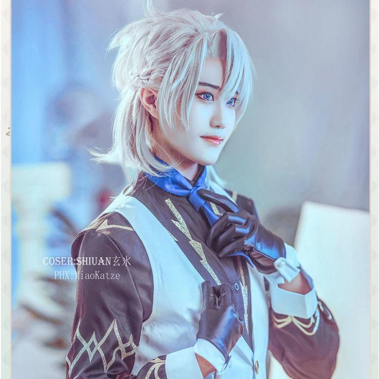 Genshin Impact Cosplay Albedo Cafe Cosplay Fan Made, Hobbies & Toys ...
