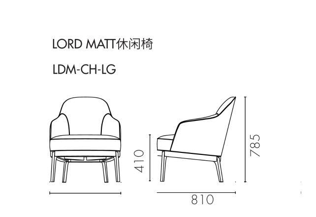 Grado Lord Matt Series Lounge Chair / Armchair/ Sofa, Furniture & Home ...