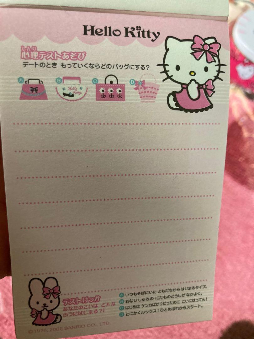 Hello Kitty NotepaD, Hobbies & Toys, Stationary & Craft, Stationery ...