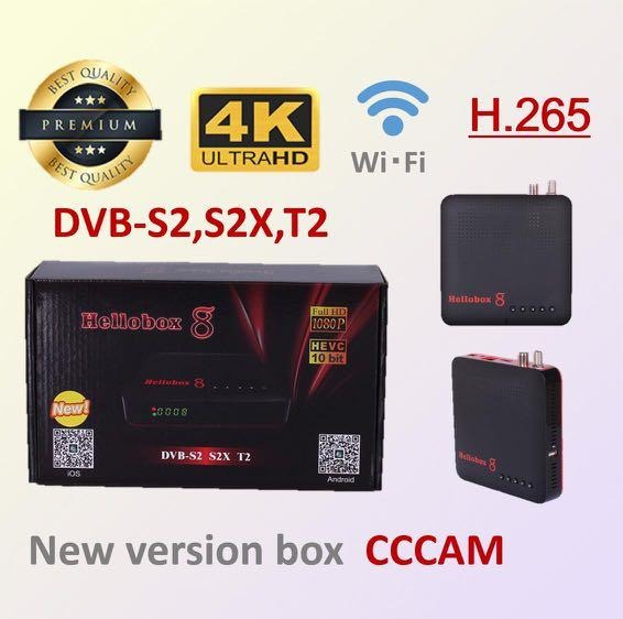 hellobox 8 DVB-S2 S2X T2 $220, 傢俬＆家居, 保安及門鎖 , 保安系統及閉路電視 - Carousell