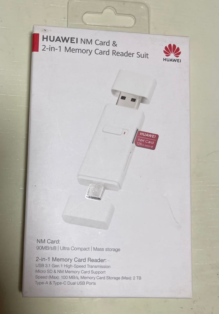 Huawei NM Card 128GB & Card Reader, 手提電話, 電話＆平板電腦配件, 記憶卡 - Carousell