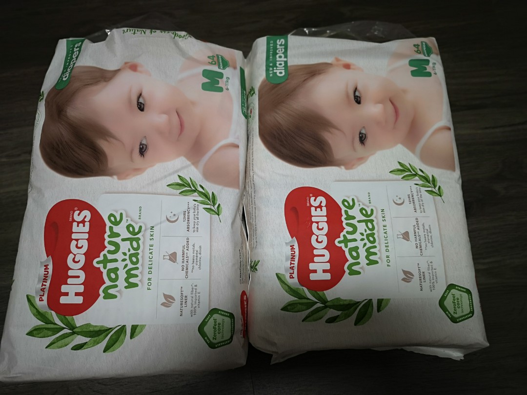 Huggies M size diaper, Babies & Kids, Bathing & Changing, Diapers ...