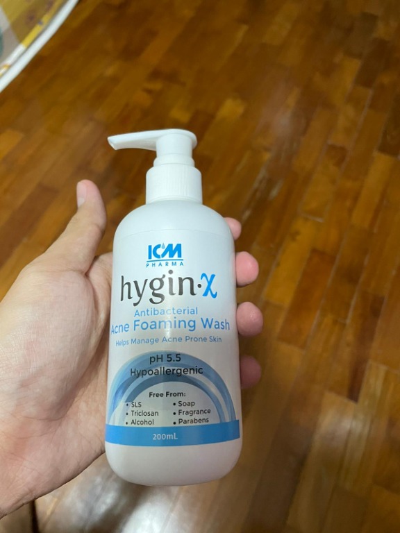 ICM PHARMA Hygin-X Antibacterial Foaming Wash 200ml, Beauty & Personal ...