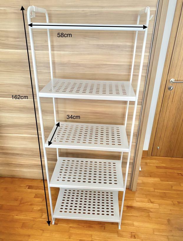 IKEA Rack Mulig White, Furniture & Home Living, Furniture, Shelves ...