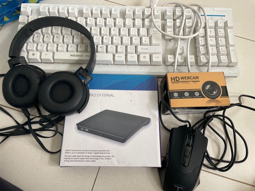 Keyboard, headset,webcam, external drive, mouse, TV & Home Appliances ...