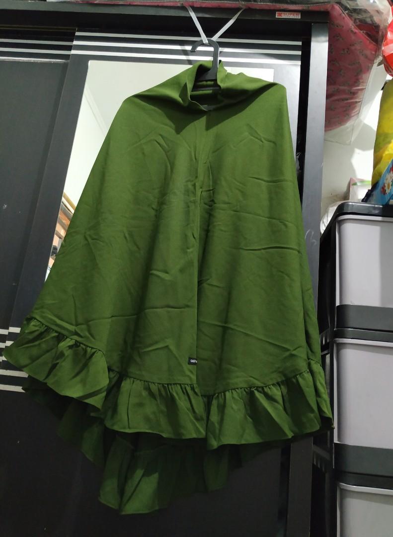 Khimar ruffle aisha hijab, Fesyen Wanita, Muslim Fashion, Lainnya di ...