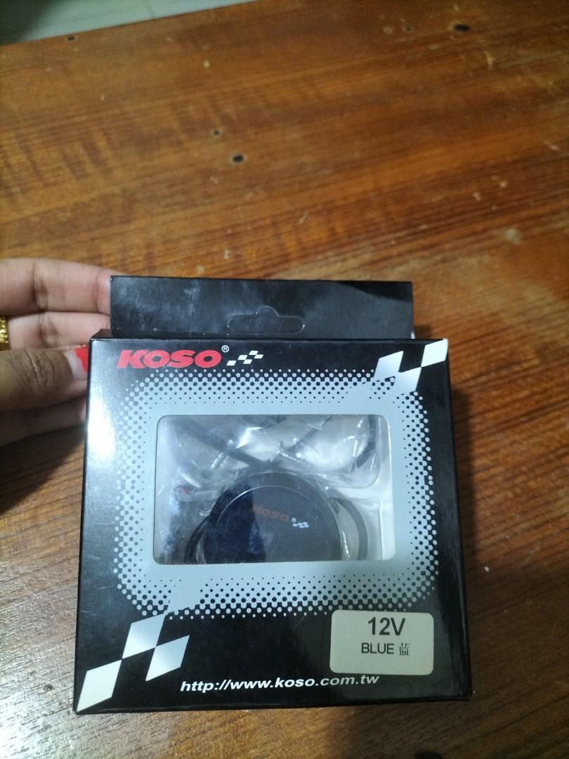 Koso Voltmeter 12V (blue color), Sports Equipment, Bicycles & Parts ...