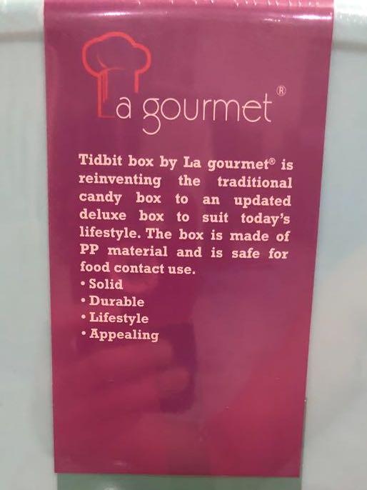 La Gourmet Tidbit Box (3R PAC 2 GO) (Container), Furniture & Home ...
