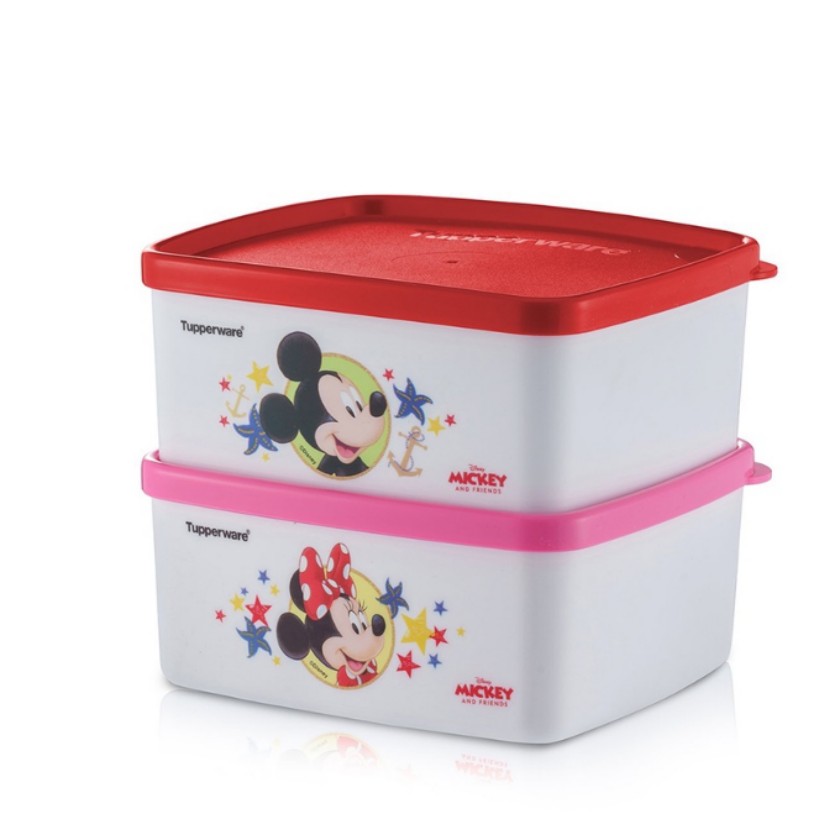 {Limited Edition} Tupperware Mickey & Minnie Mouse Snack Box Set ...