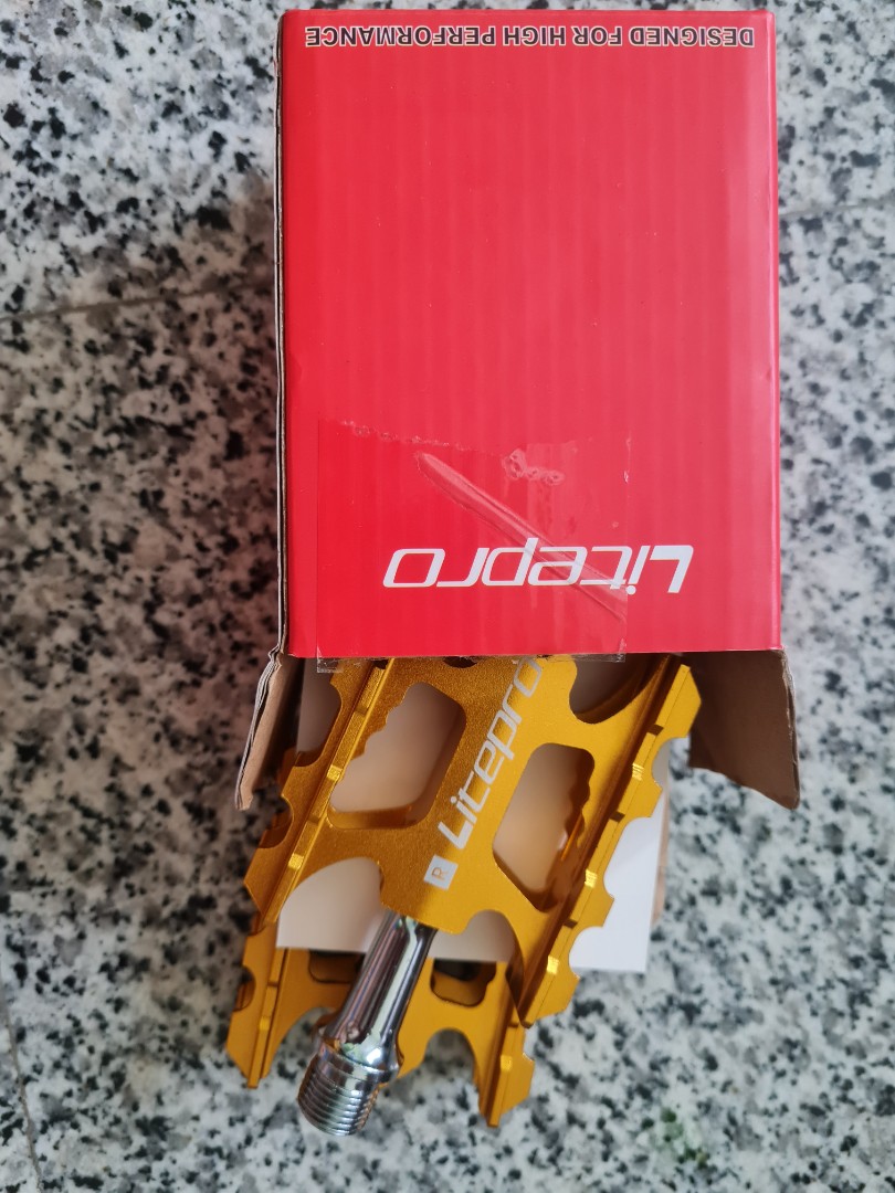 Litepro Gold Pedal, Sports Equipment, Bicycles & Parts, Parts ...