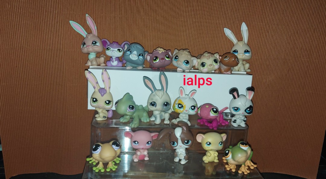 Littlest Petshop LPS Littlest Pet Shop Hares, Gecko, Mice, Frog ...