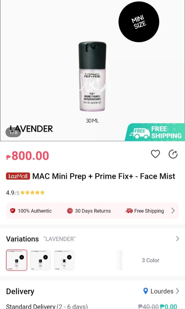 Mac Fix Plus Setting Spray Original Mini in Coconut scent, Beauty ...