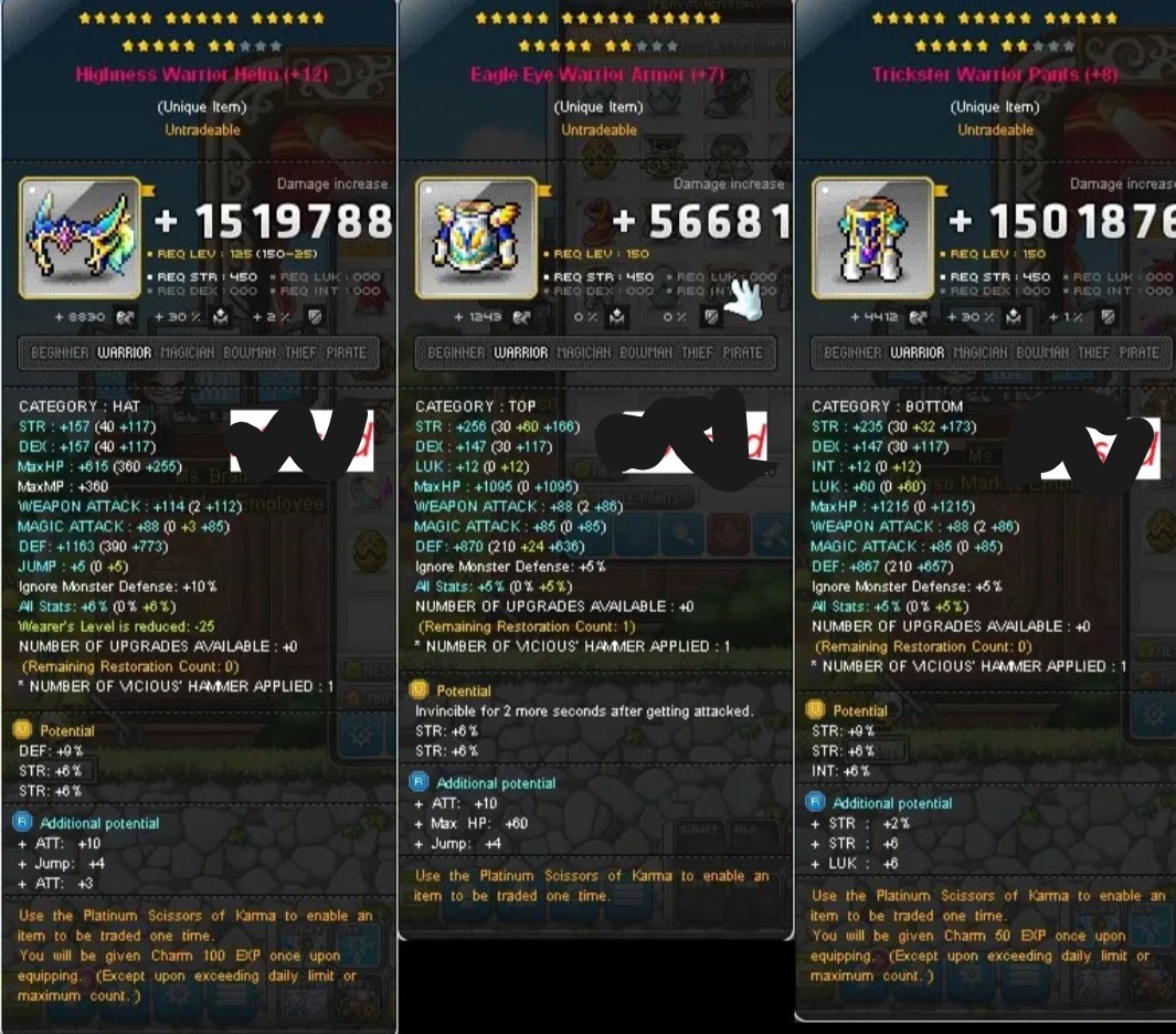 Maplesea Aquila cra warrior set, Video Gaming, Gaming Accessories ...