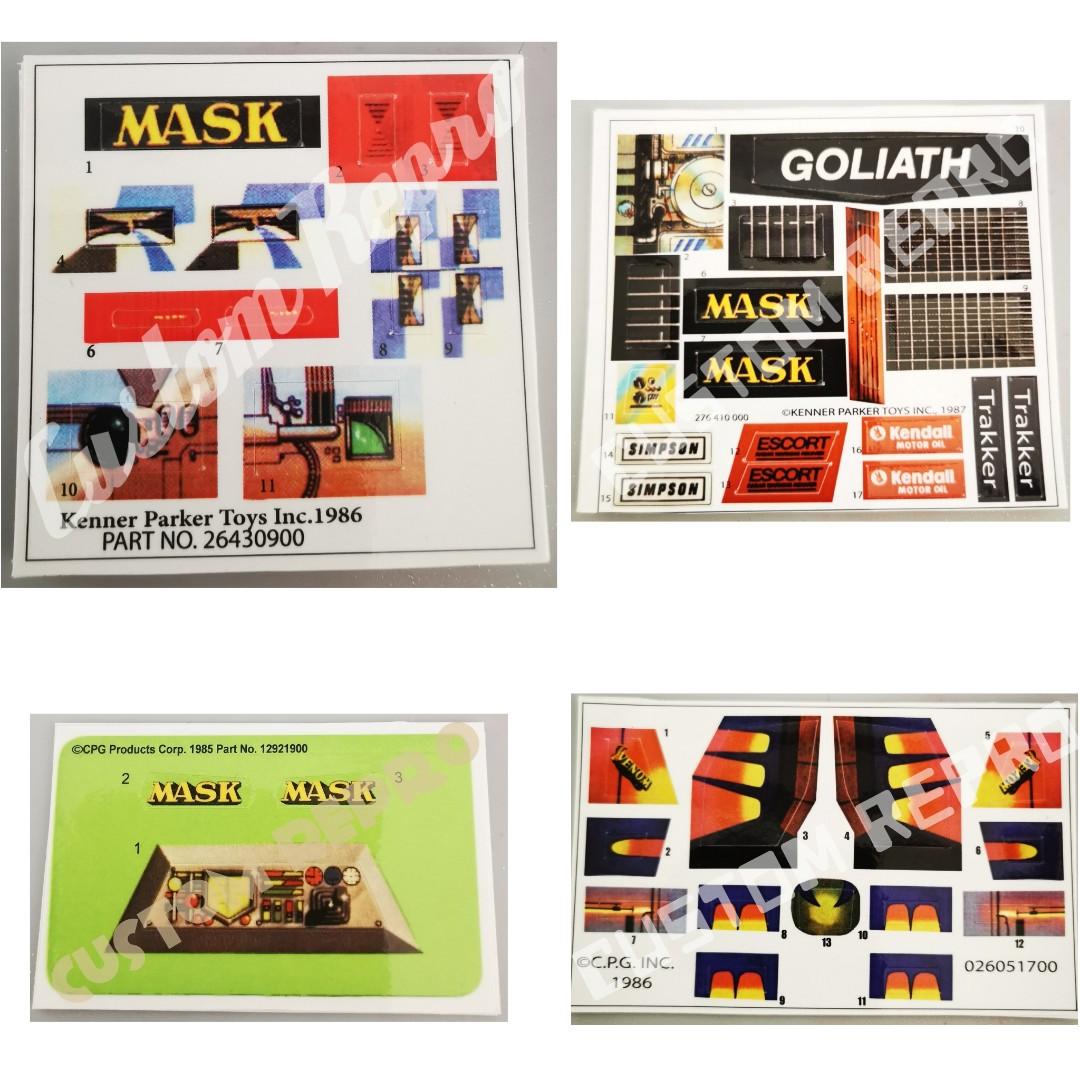 M.a.s.k Kenner Sticker Custom Repro, Hobbies & Toys, Collectibles ...