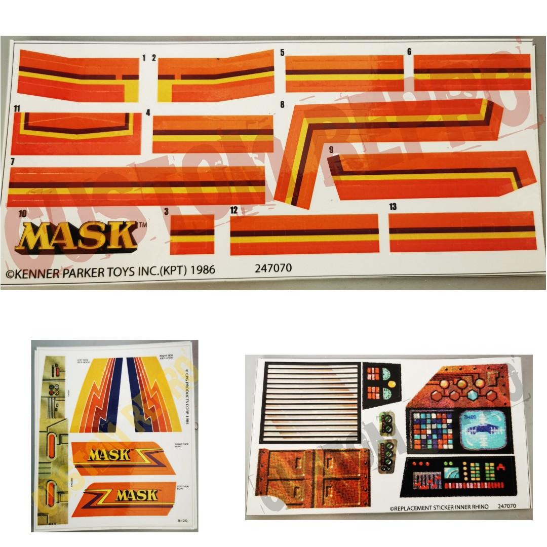 M.a.s.k Kenner Sticker Custom Repro, Hobbies & Toys, Collectibles ...