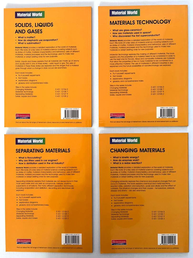 Material World: Changing Materials, Separating Materials, Materials ...