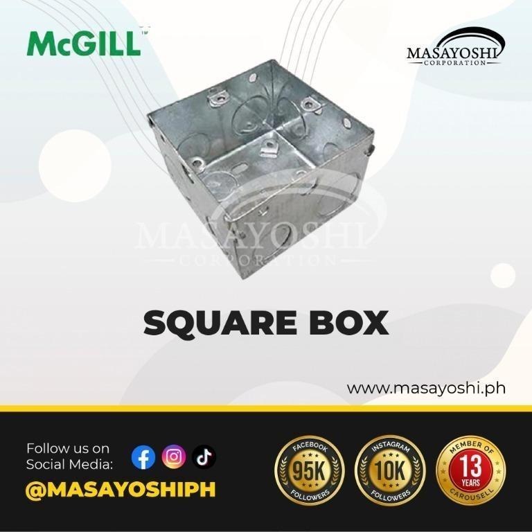 McGill Square Box with bronze terminal 72MMx72MMx47MM | Model# MG3X3 ...