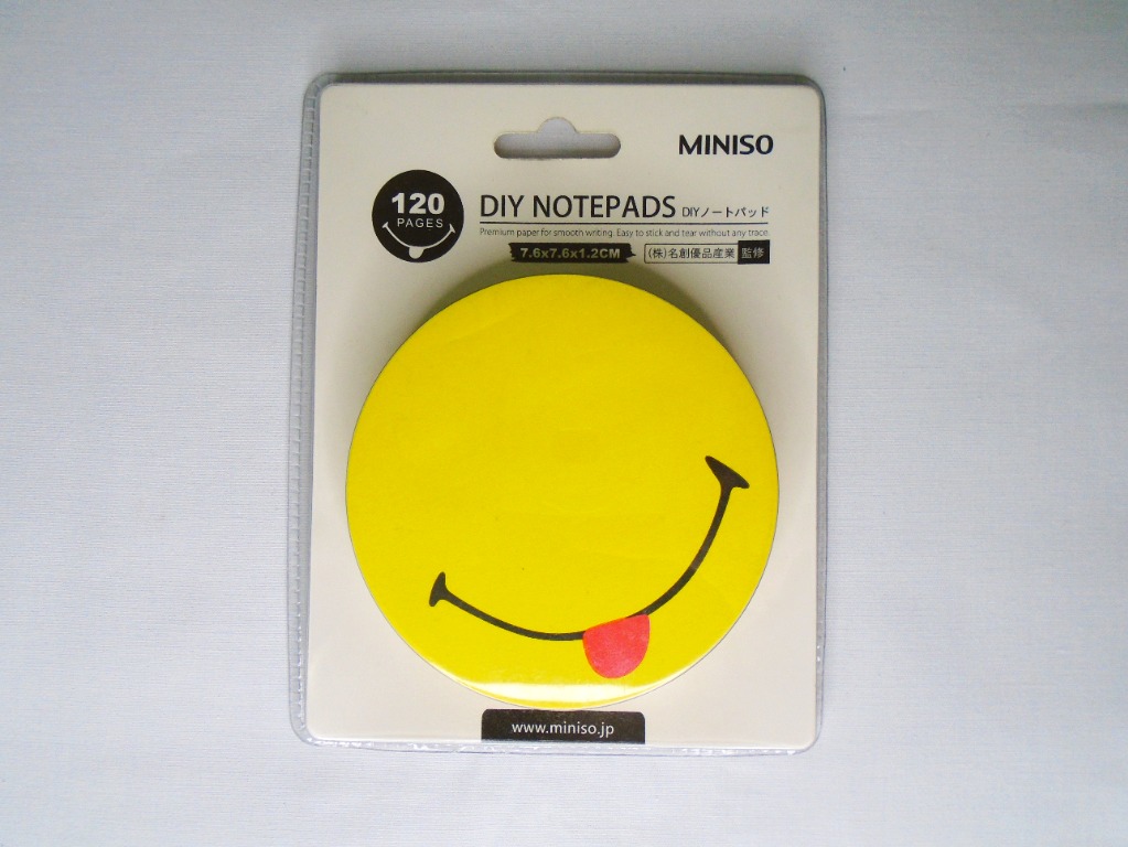 [Miniso] Smiley DIY Notepad, Hobbies & Toys, Stationary & Craft ...