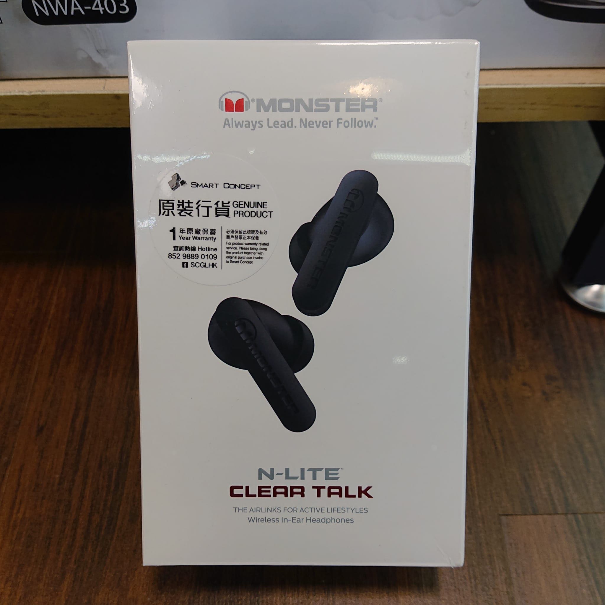 門市全新現貨‼️Monster N-Lite Clear Talk 真無線藍牙耳機機, 音響器材, 耳機 - Carousell