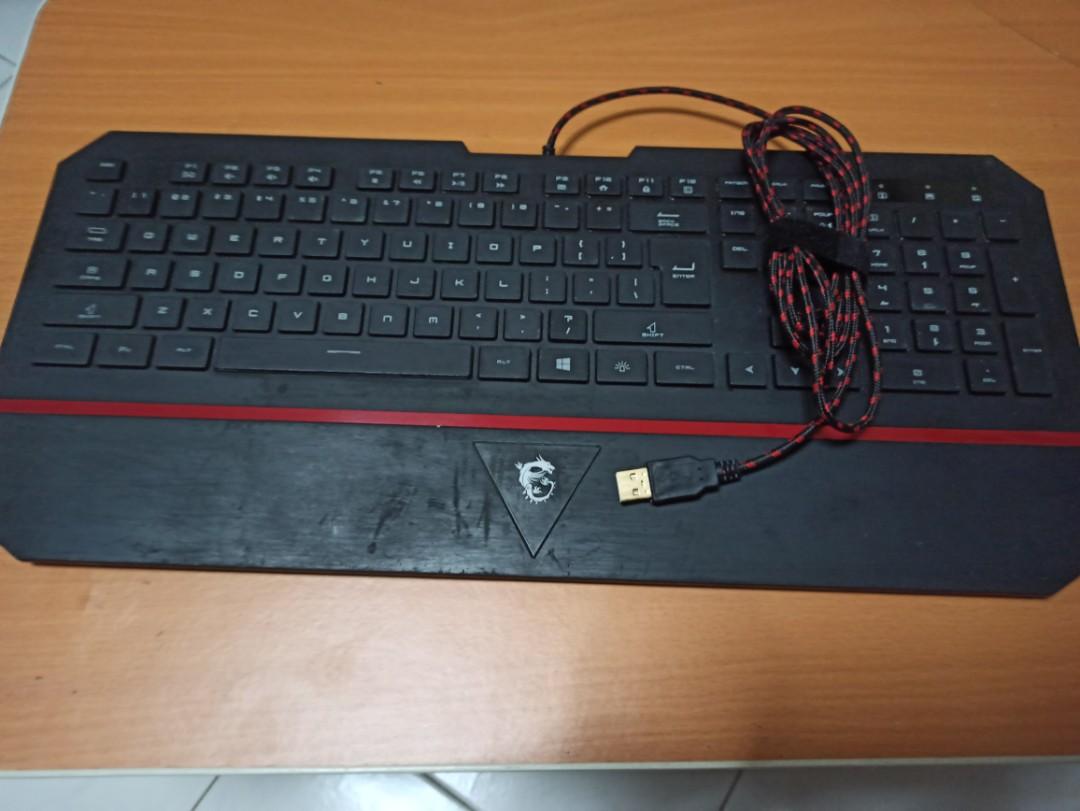 MSI gaming Keyboard (read comments), Computers & Tech, Parts ...