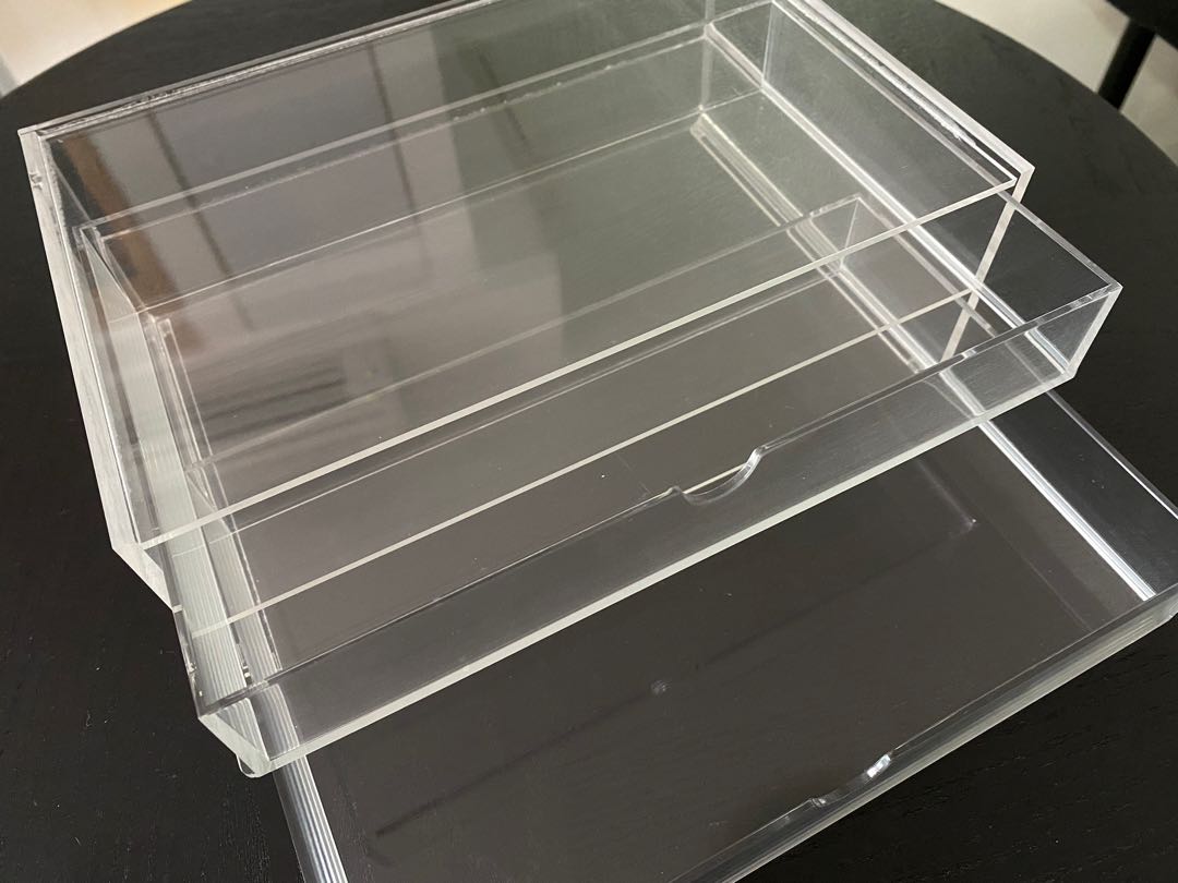 MUJI ACRYLIC CASE 2ROWS, Furniture & Home Living, Home Improvement ...