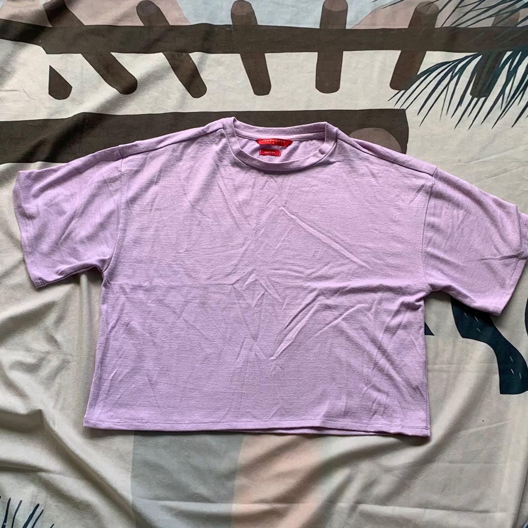 Penshoppe Boxy Fit Purple Top, Women's Fashion, Tops, Shirts on Carousell