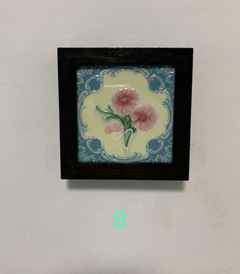 Peranakan tile with frame wall / desk decor, Furniture & Home Living ...
