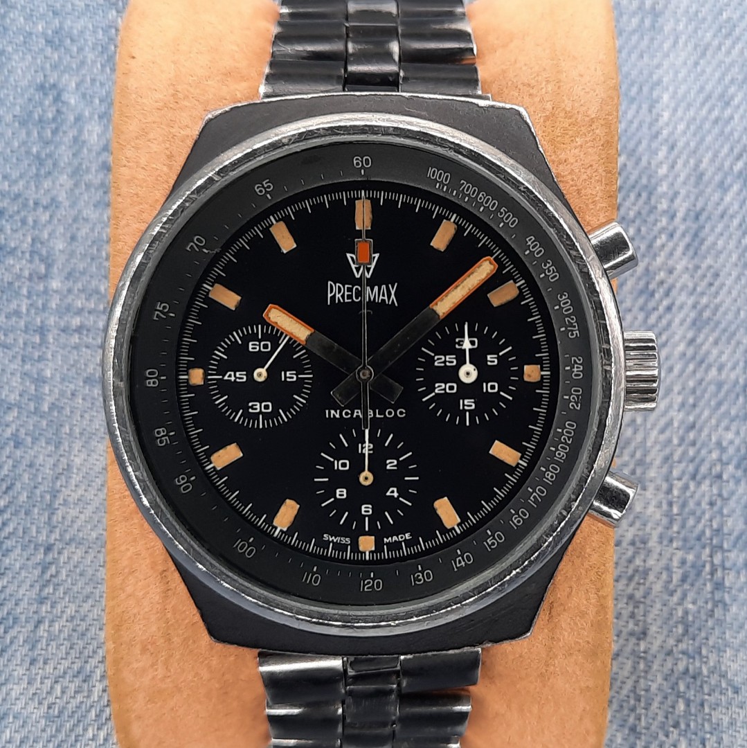 Precimax Incabloc Ref. 1022 Chronograph Swiss Made Manual Winding ...