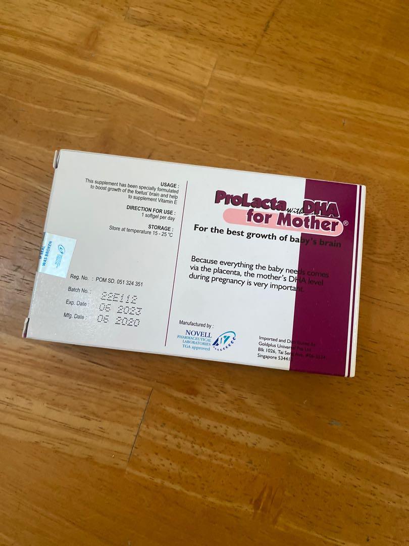 ProLacta with DHA, Health & Nutrition, Health Supplements, Vitamins ...