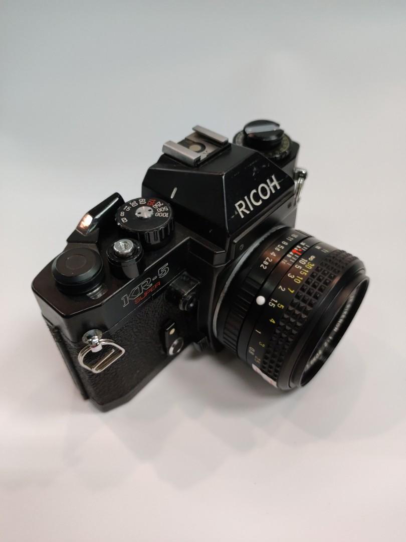 Ricoh KR-5 Super. With 50mm f2., Photography, Cameras on Carousell