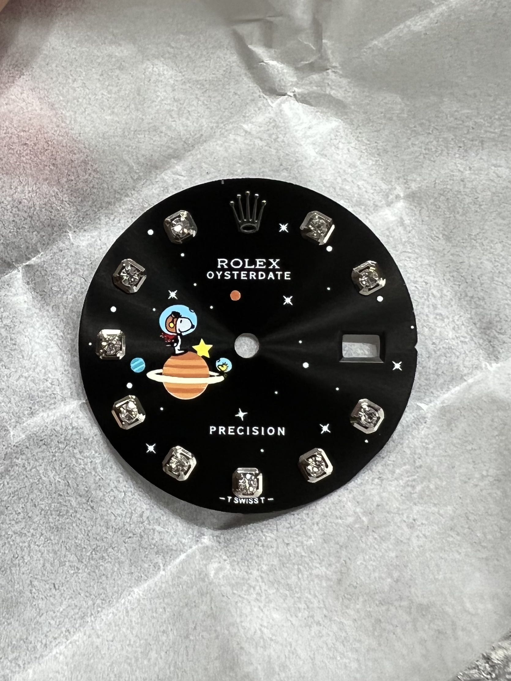 Rolex 6694 Snoopy Dial Diamond Custom, Luxury, Watches on Carousell