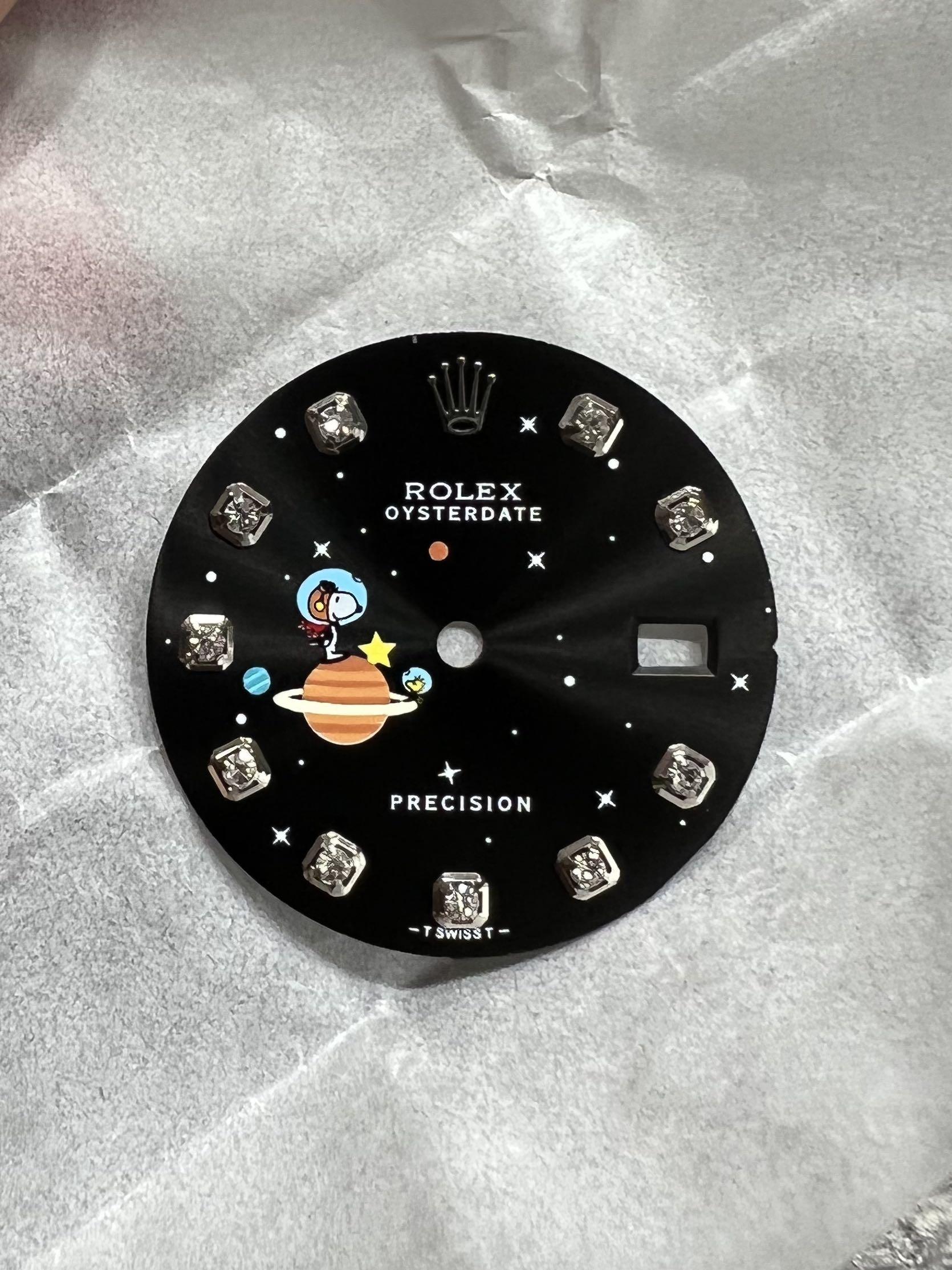 Rolex 6694 Snoopy Dial Diamond Custom, Luxury, Watches on Carousell