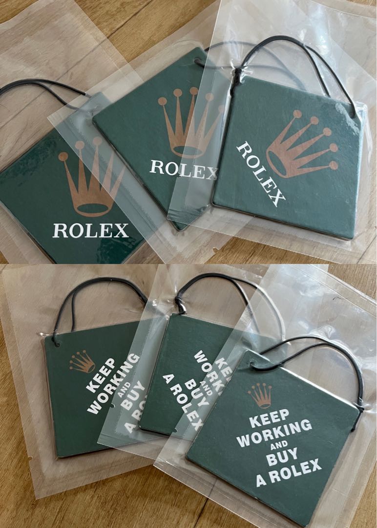 Rolex car perfume tag. , Car Accessories, Accessories on Carousell