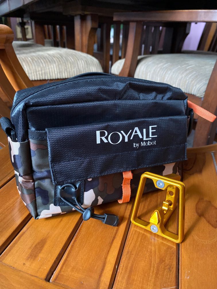Royale by Mobot Mini Front Carrier Bag with Gold 3 Hole Front Carrier ...