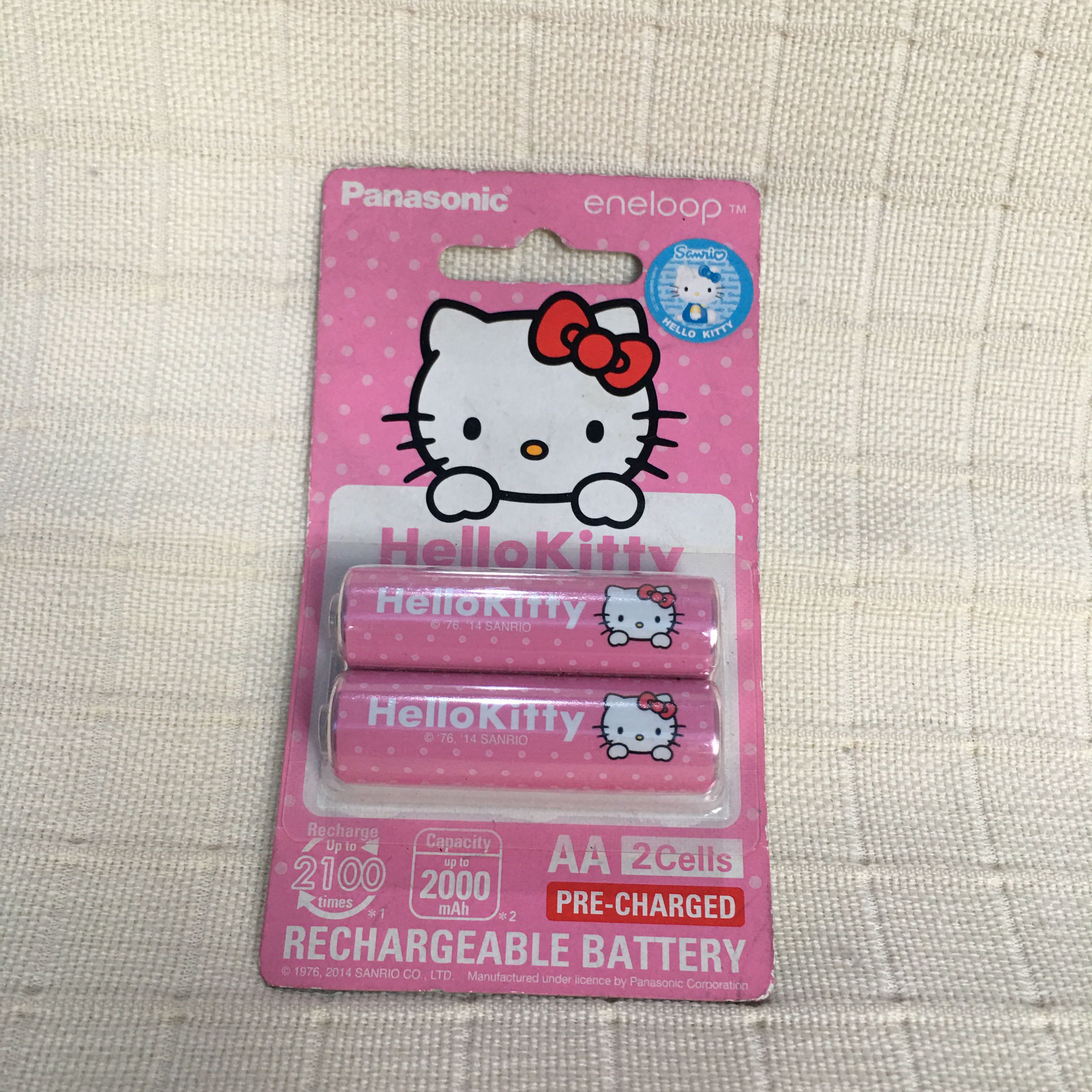 Sanrio Hello Kitty Panasonic Eneloop Rechargeable Battery, Food ...