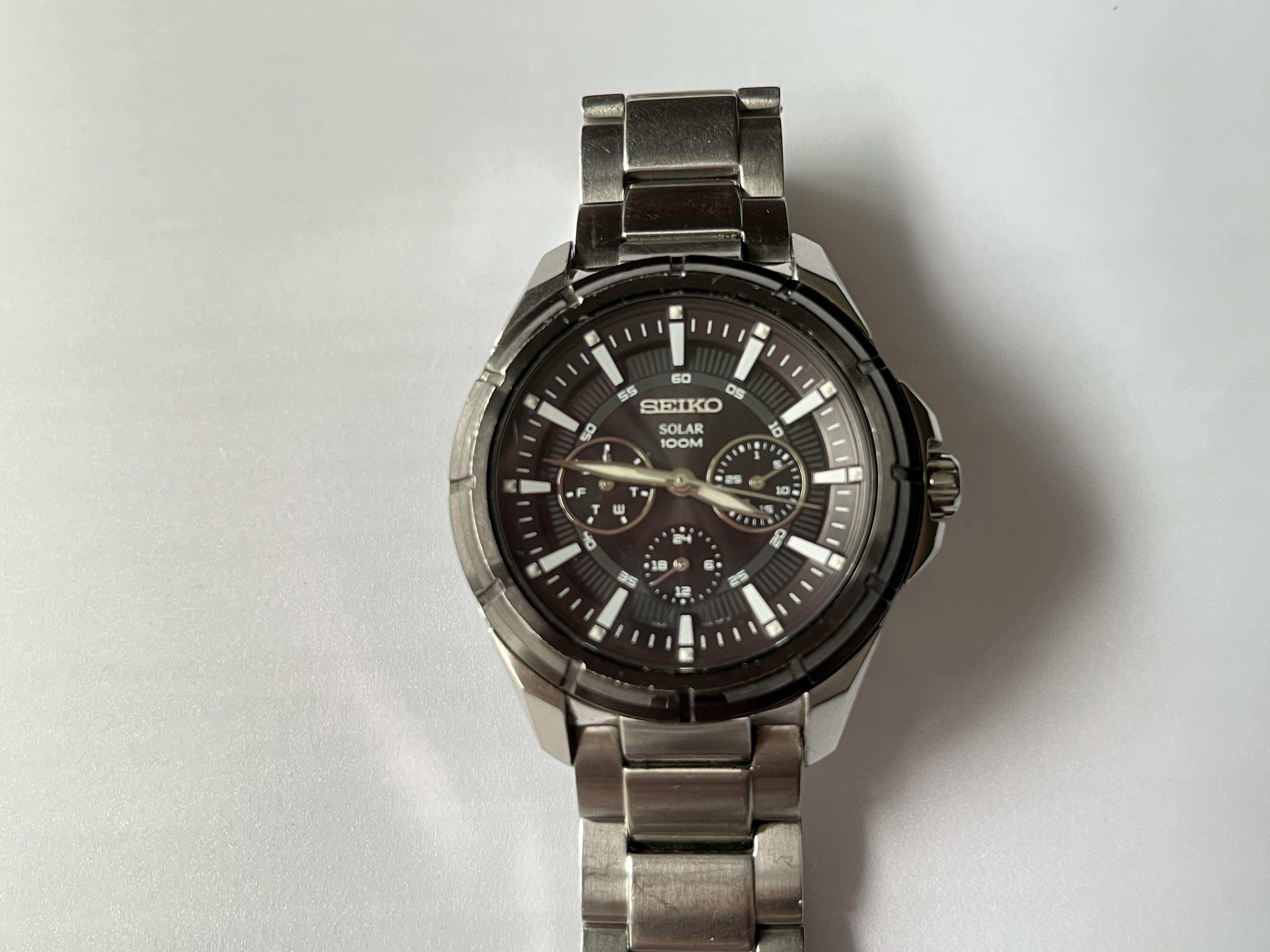 Seiko solar watch, Men's Fashion, Watches & Accessories, Watches on ...